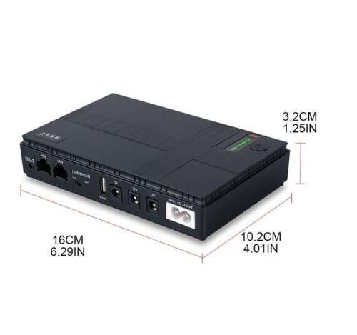 UPS - 10400 mAh Mini UPS | Router / ONT / CCTV Backup Power Supply for ... UPS - 10400 mAh Mini UPS | Router / ONT / CCTV Backup Power Supply for ...